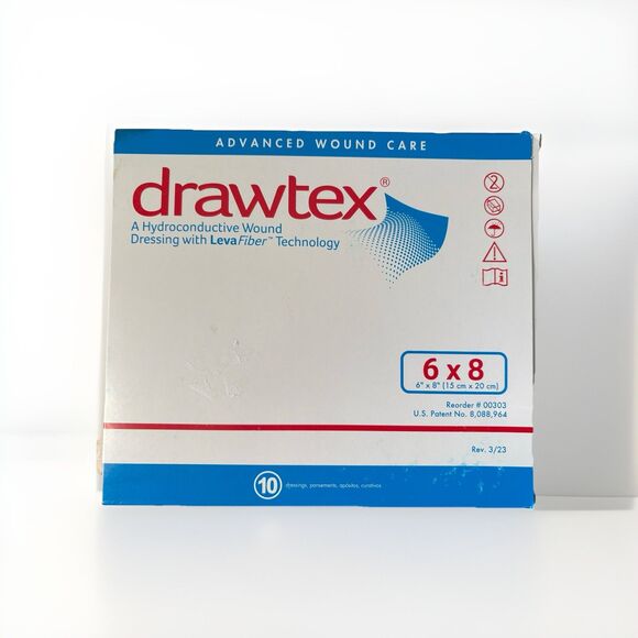Drawtex | Other | 3 Nib Drawtex Hydroconductive Wound Dressing 6 X 8 ...